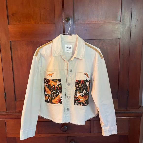 Jackets & Coats | Custom Made Fox Denim Jean Jacket | Poshmark